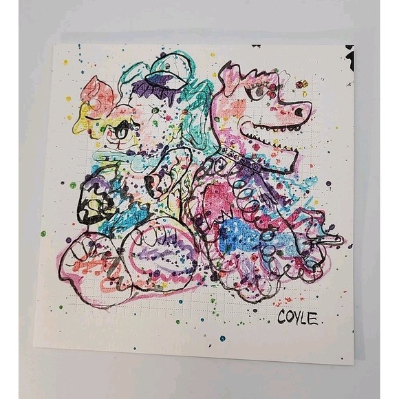 Art | Martin Coyle Original Artwork On Perforated Blotter Art Paper ...